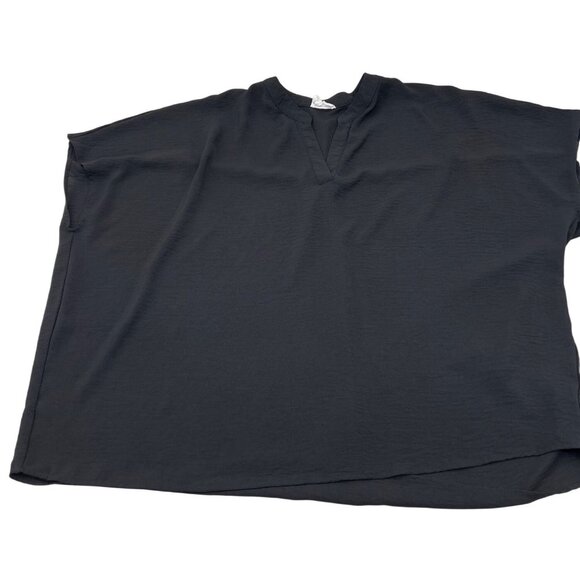 ANDREE BY UNIT | Tops | Andree By Unit Black Vneck Short Sleeve Blouse ...